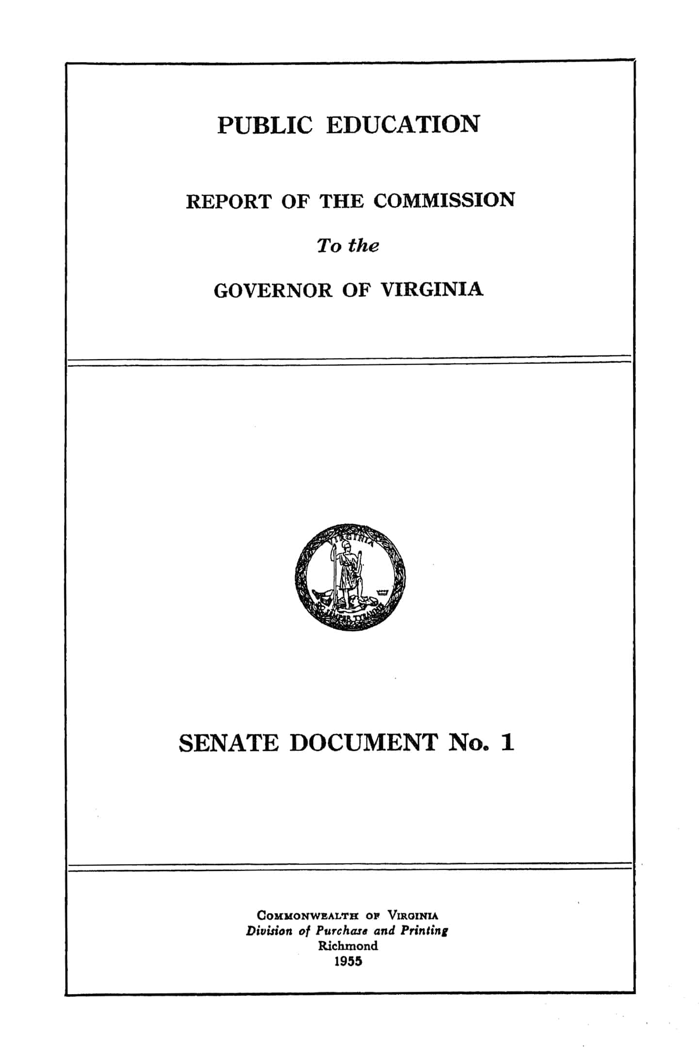 GRAY COMMISSION REPORT - The Moton School Story